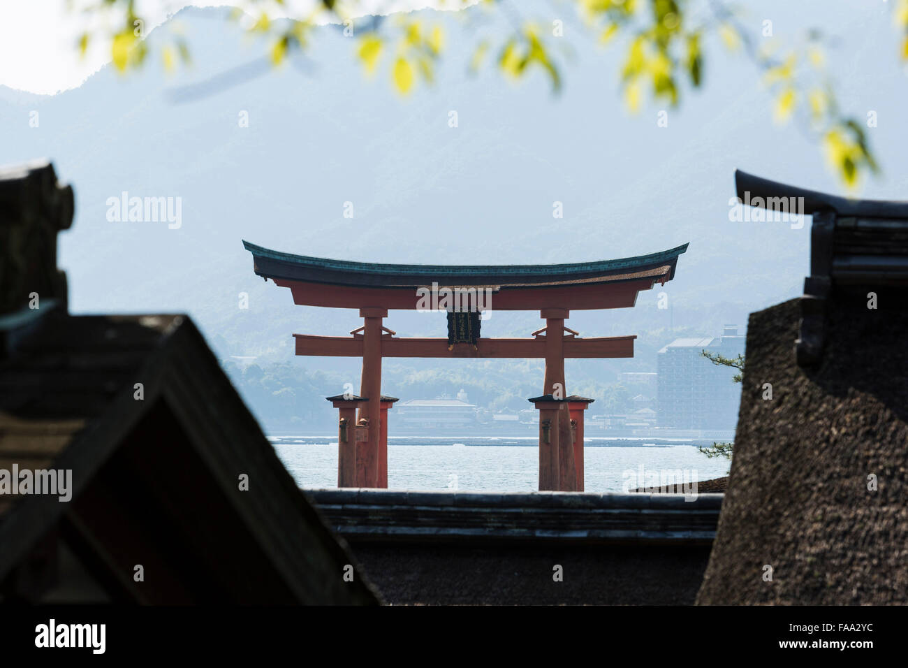 Iconic red torii gate itsukushima hi-res stock photography and images ...
