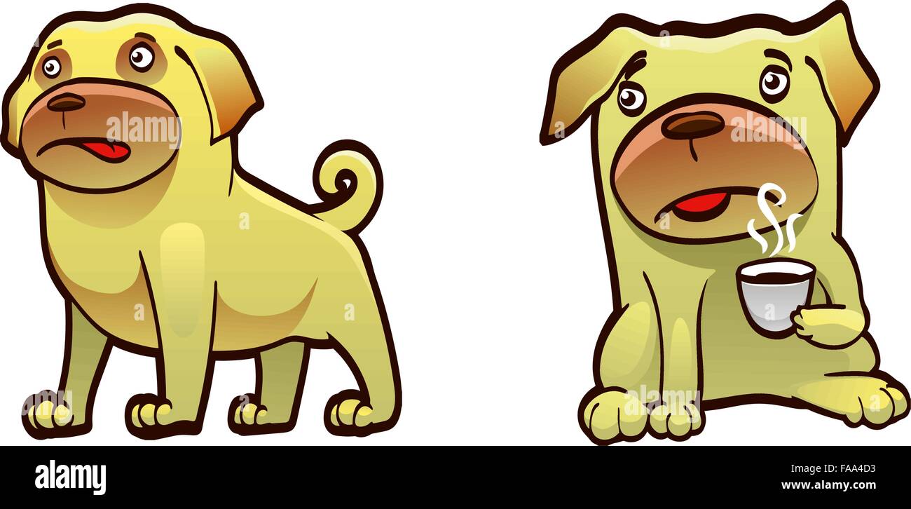 Sitting coffee cup on Stock Vector Images - Alamy