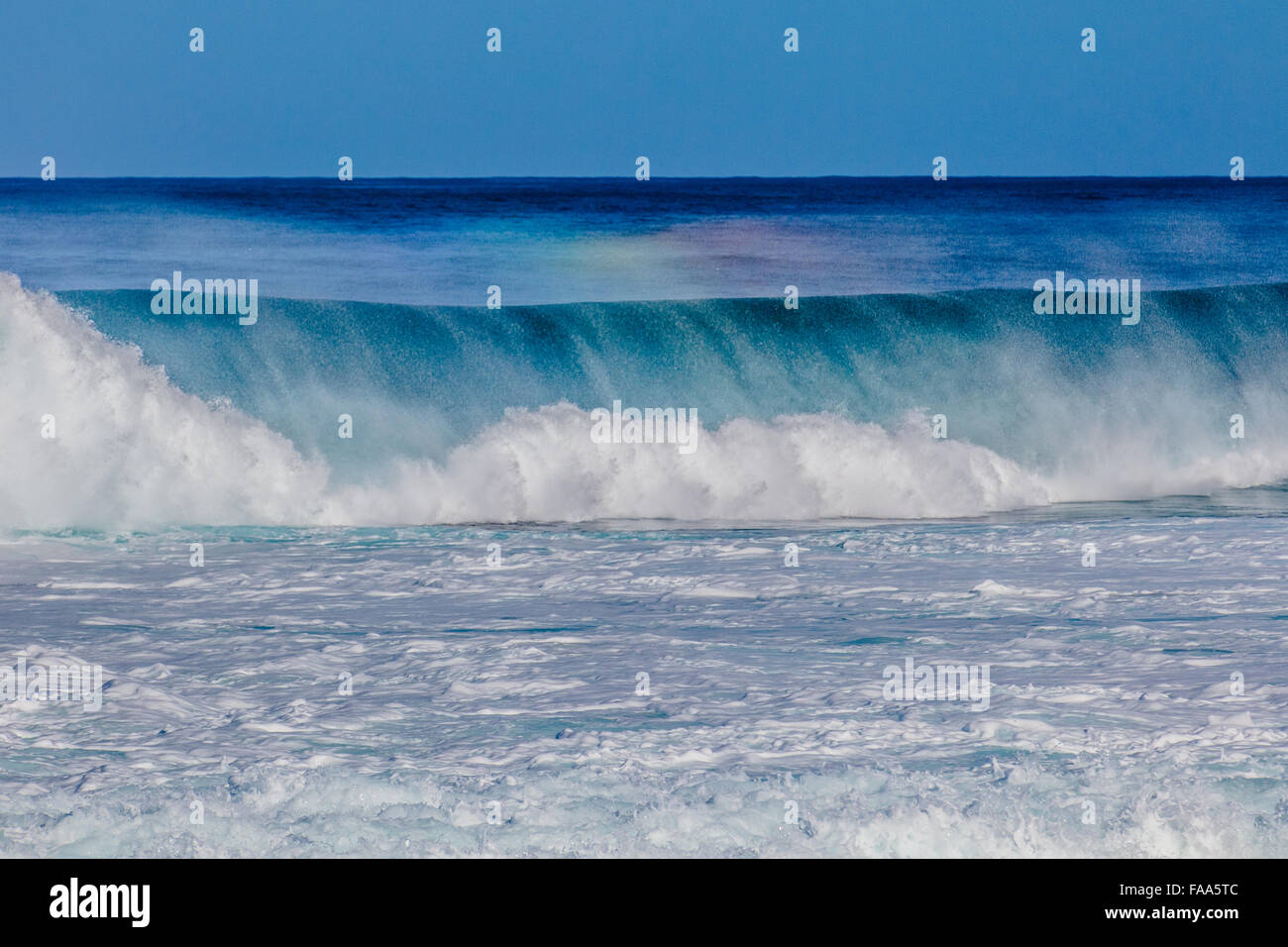 Hawaiian Surf at Pipeline Stock Photo - Alamy
