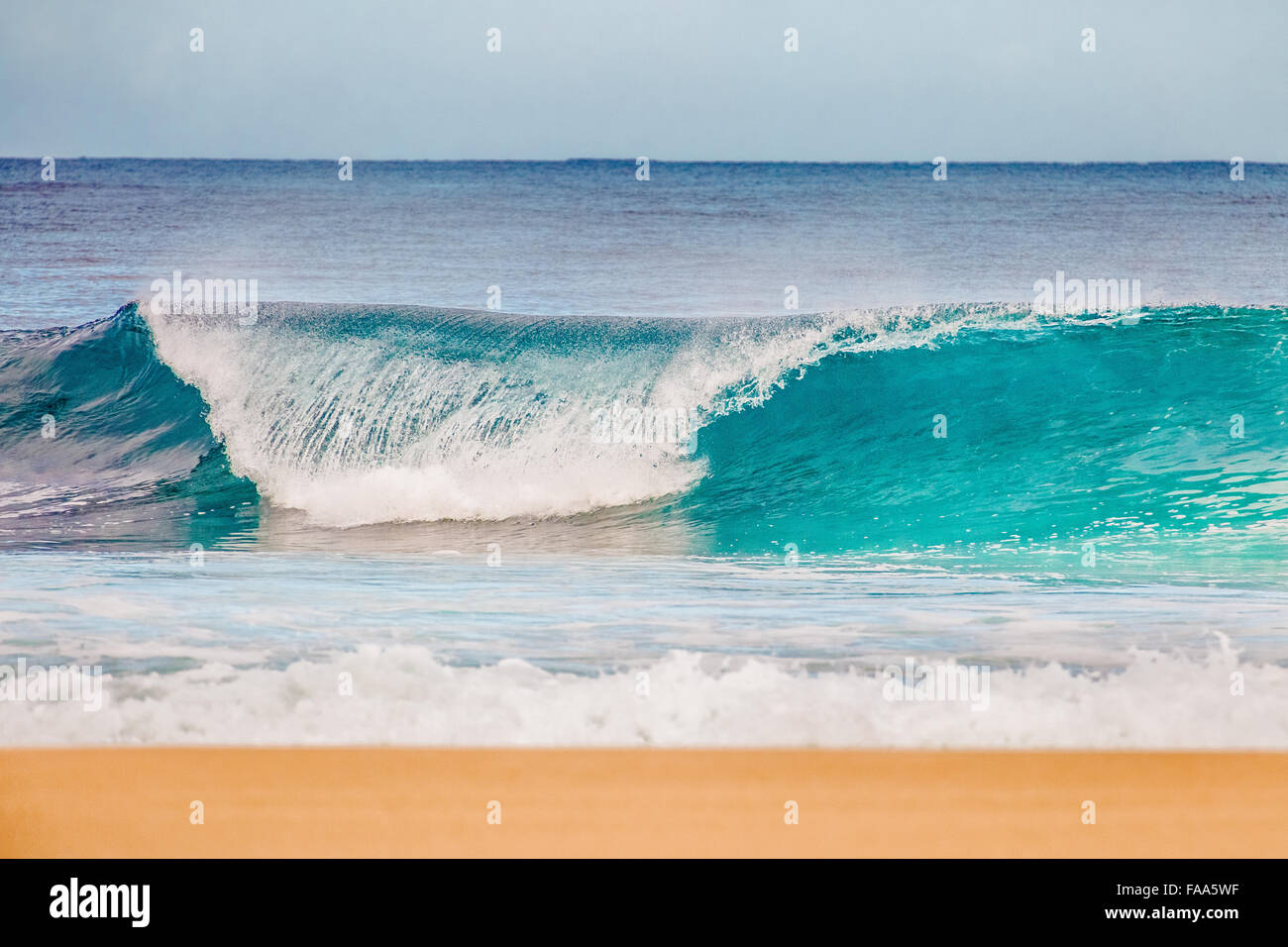 Hawaiian Surf at Pipeline Stock Photo - Alamy