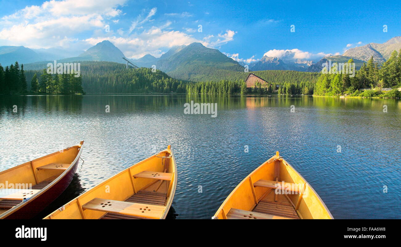Szczyrbske pleso lake Tatra Mountains, Slovakia Stock Photo - Alamy