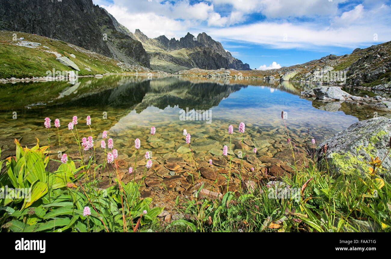Mountains peaks landscape lake hi-res stock photography and images - Alamy