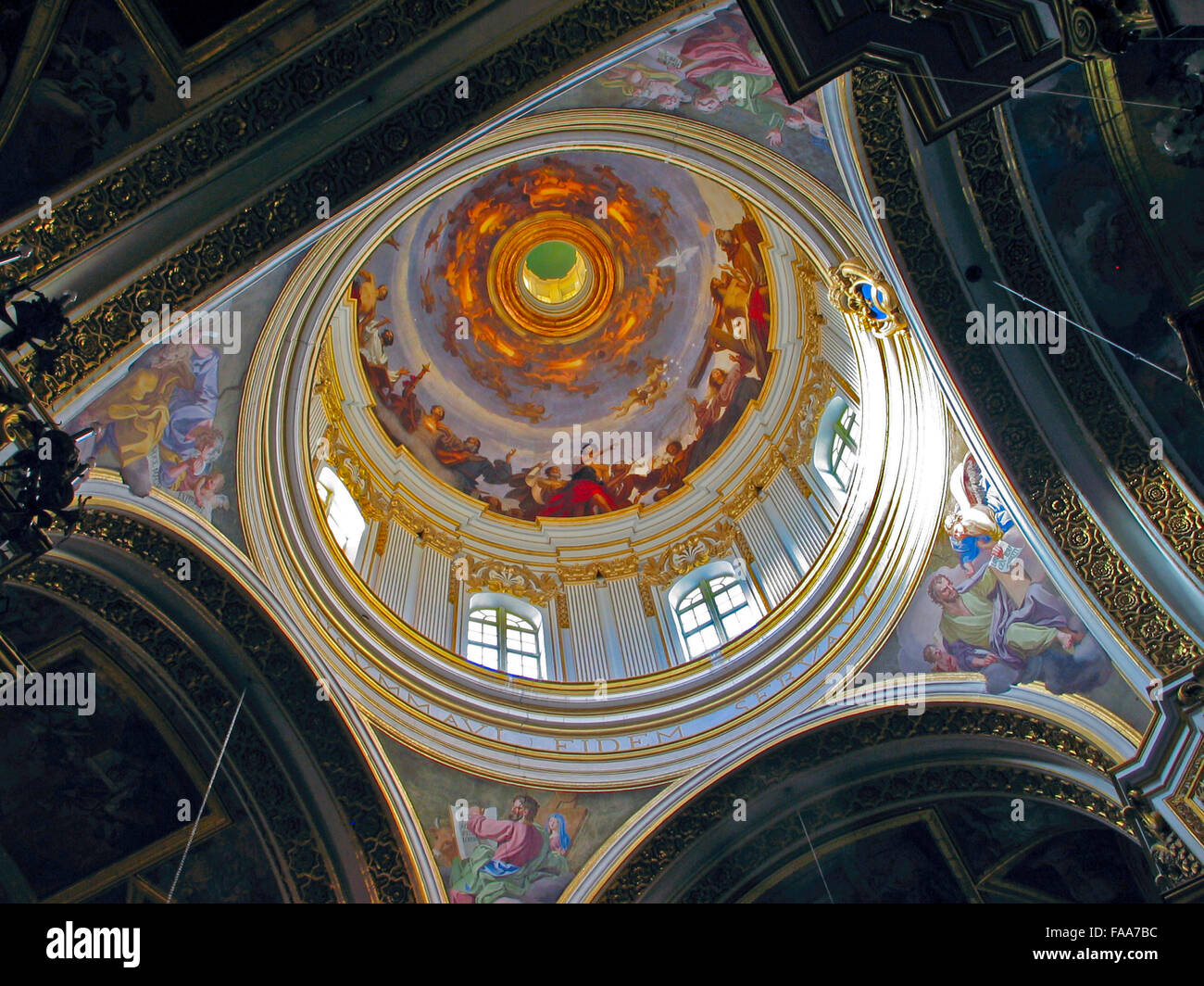 Church dome interior Stock Photo - Alamy