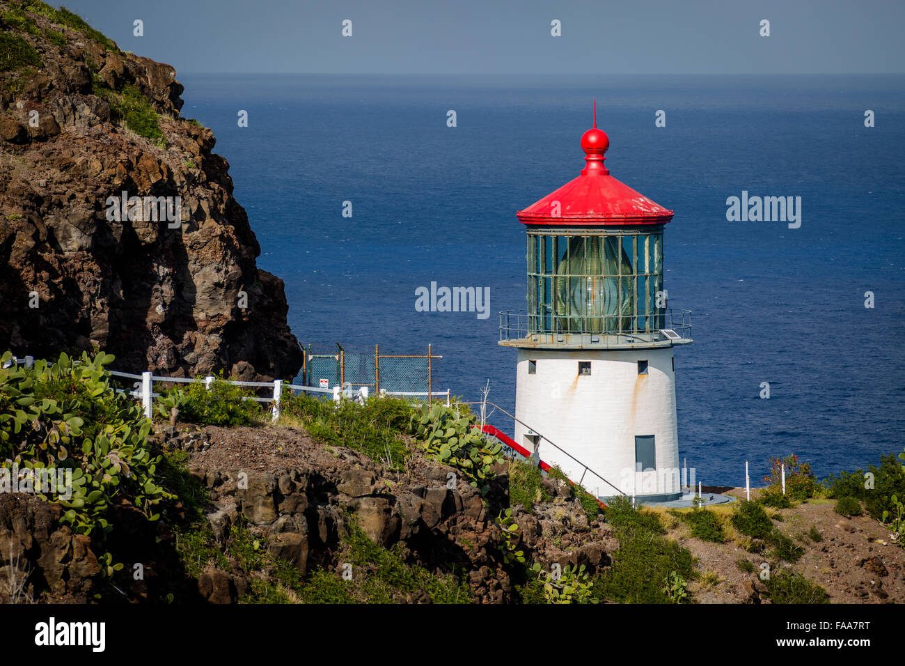 Makapuu Lighthouse on Oahu, Hawaii Stock Photo - Alamy