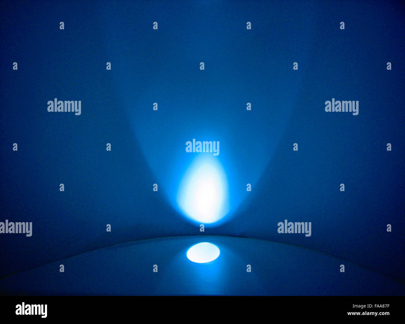 Reflected blue light Stock Photo - Alamy
