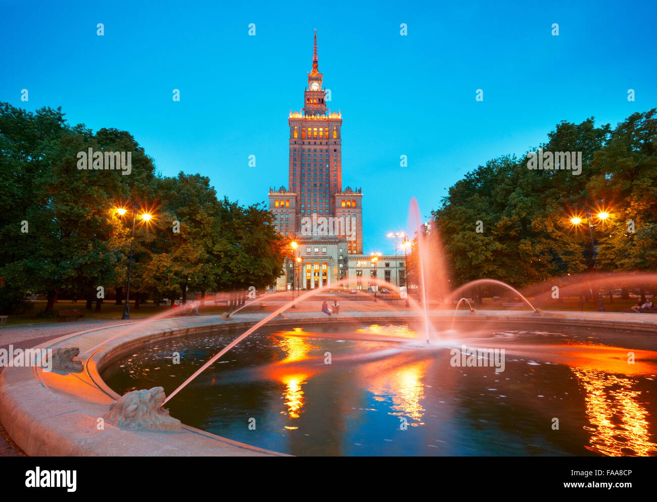 PKiN Warsaw Poland Stock Photo - Alamy
