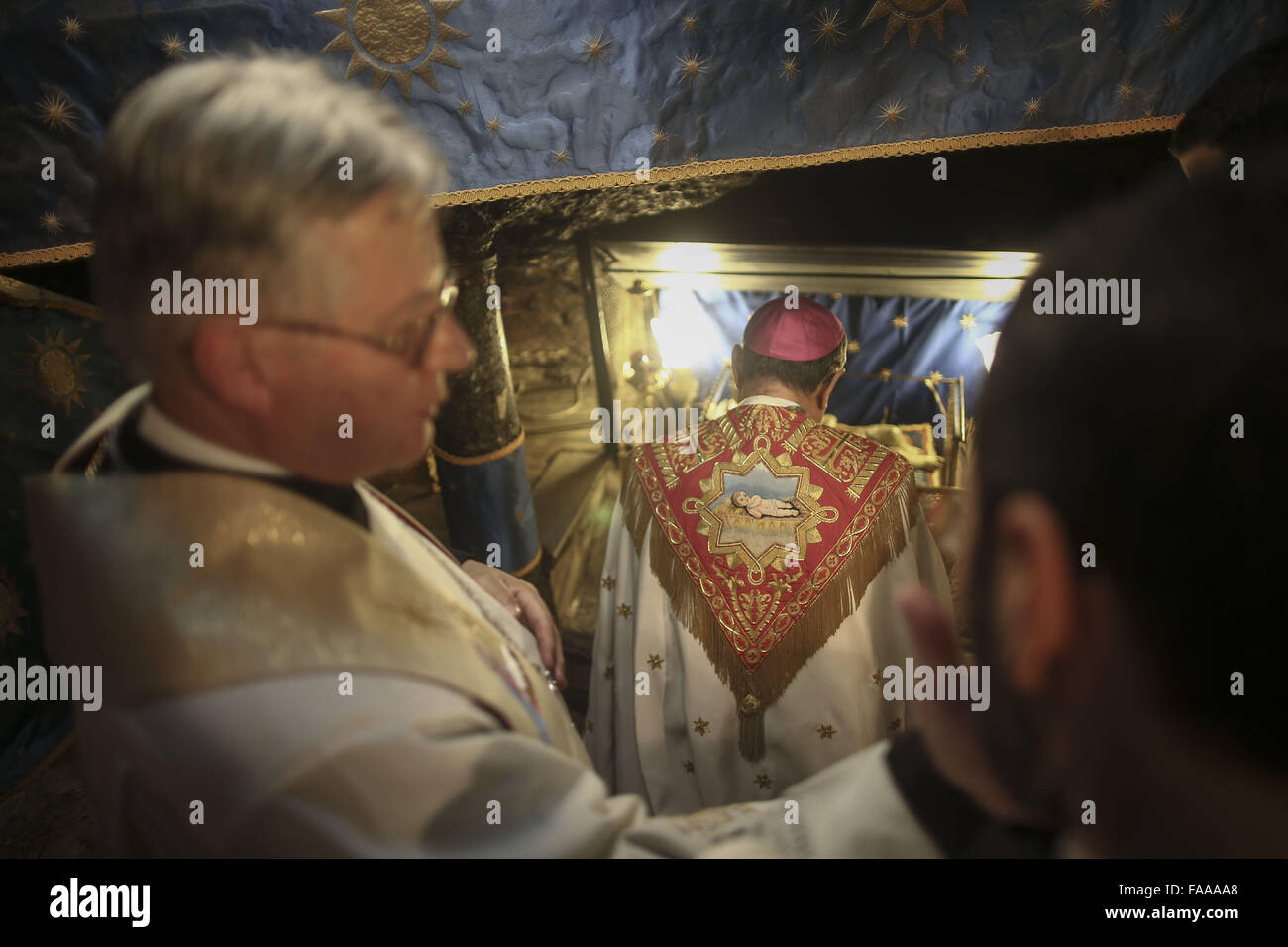 Bethlehem, West Bank, Palestinian Territory. 25th Dec, 2015. The Latin ...