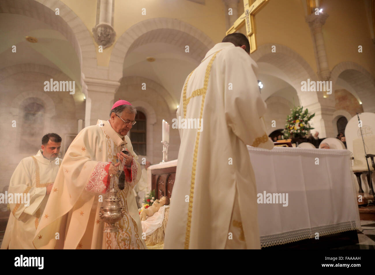Bethlehem, West Bank, Palestinian Territory. 26th Dec, 2015. The Latin ...