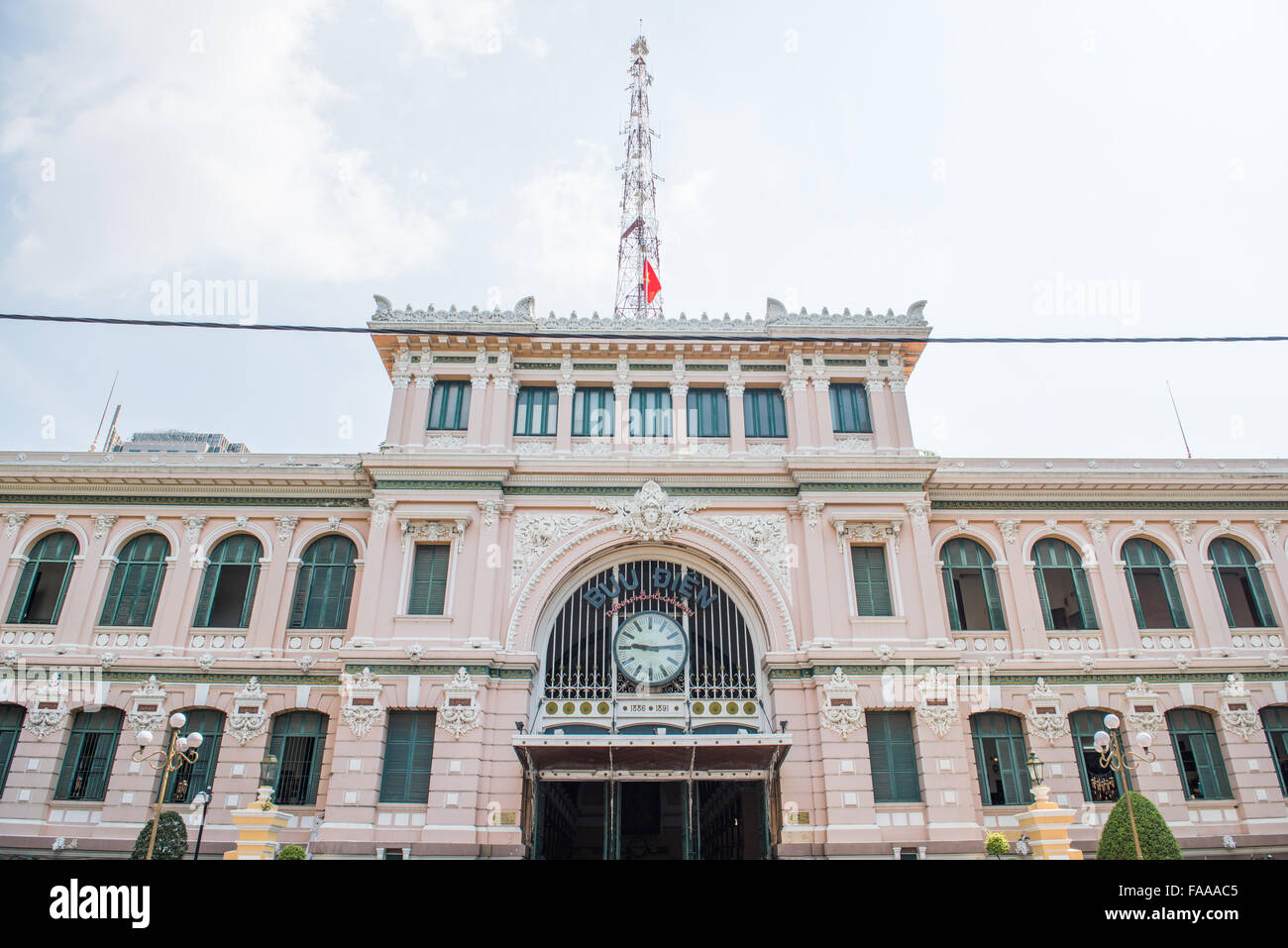 Clock Tower of Post Office Stock Photo - Alamy
