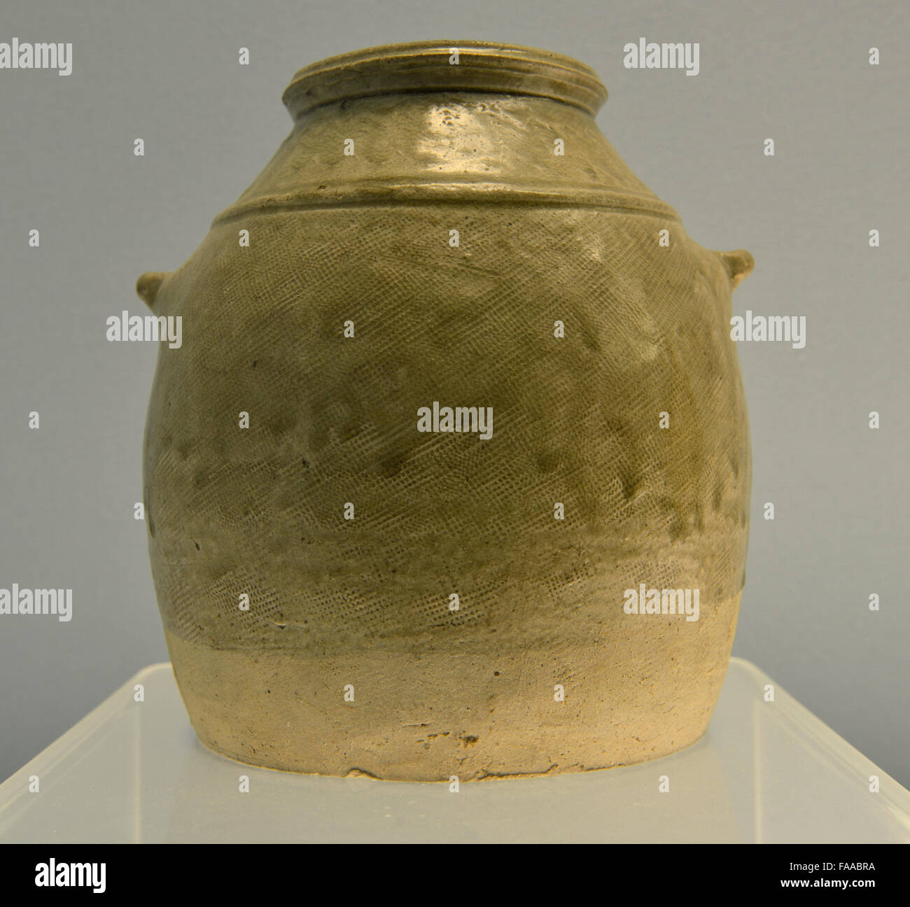 Celadon Pot With Two Rings And Cloth Pattern Eastern Han, A.D.25-220 ...