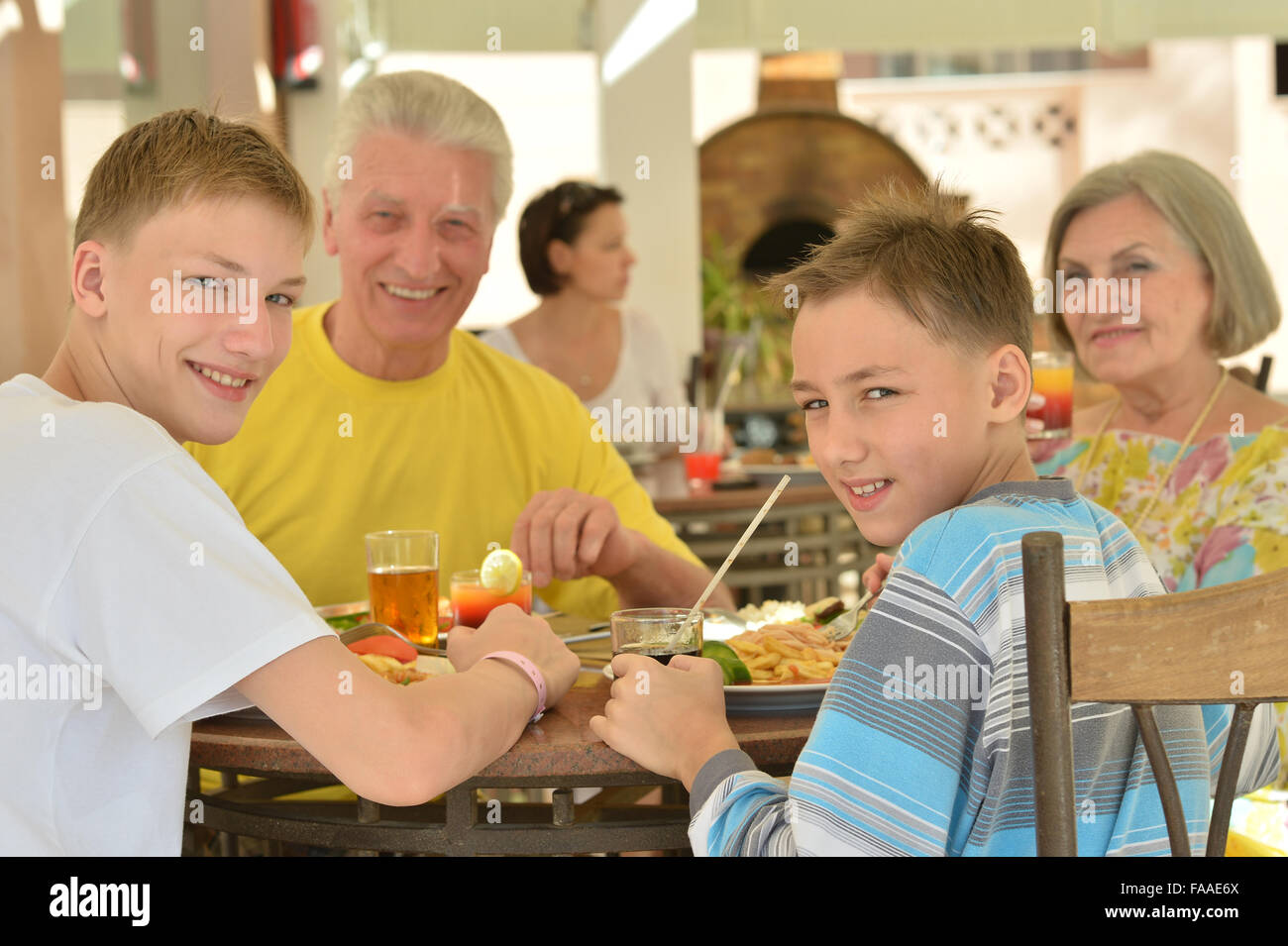 Happy Family Breakfast