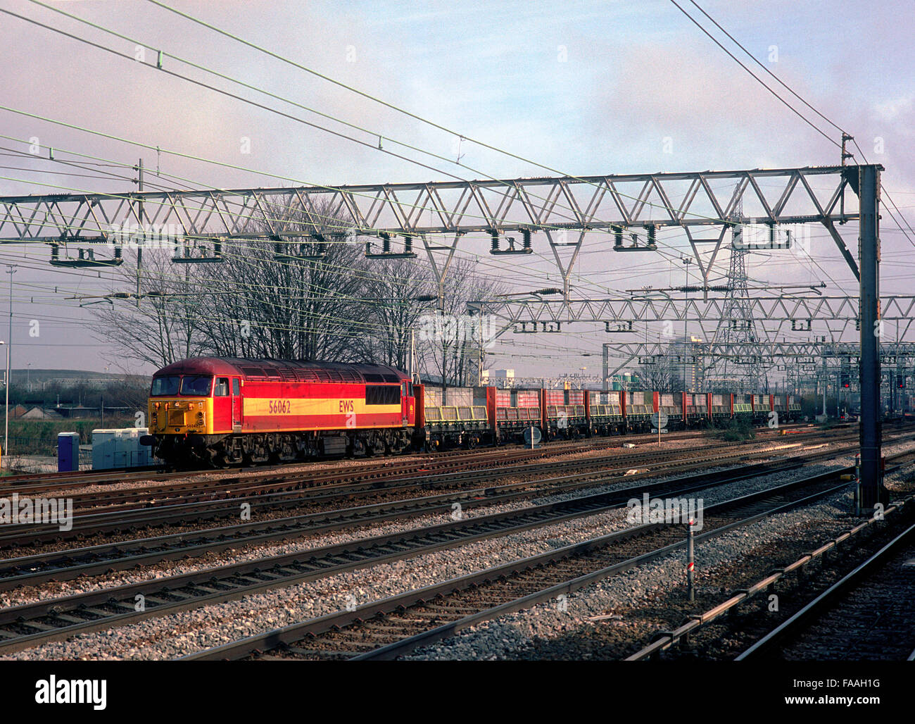 56062 working a PLASMOR block train bound for Bow goods yard at Pudding ...