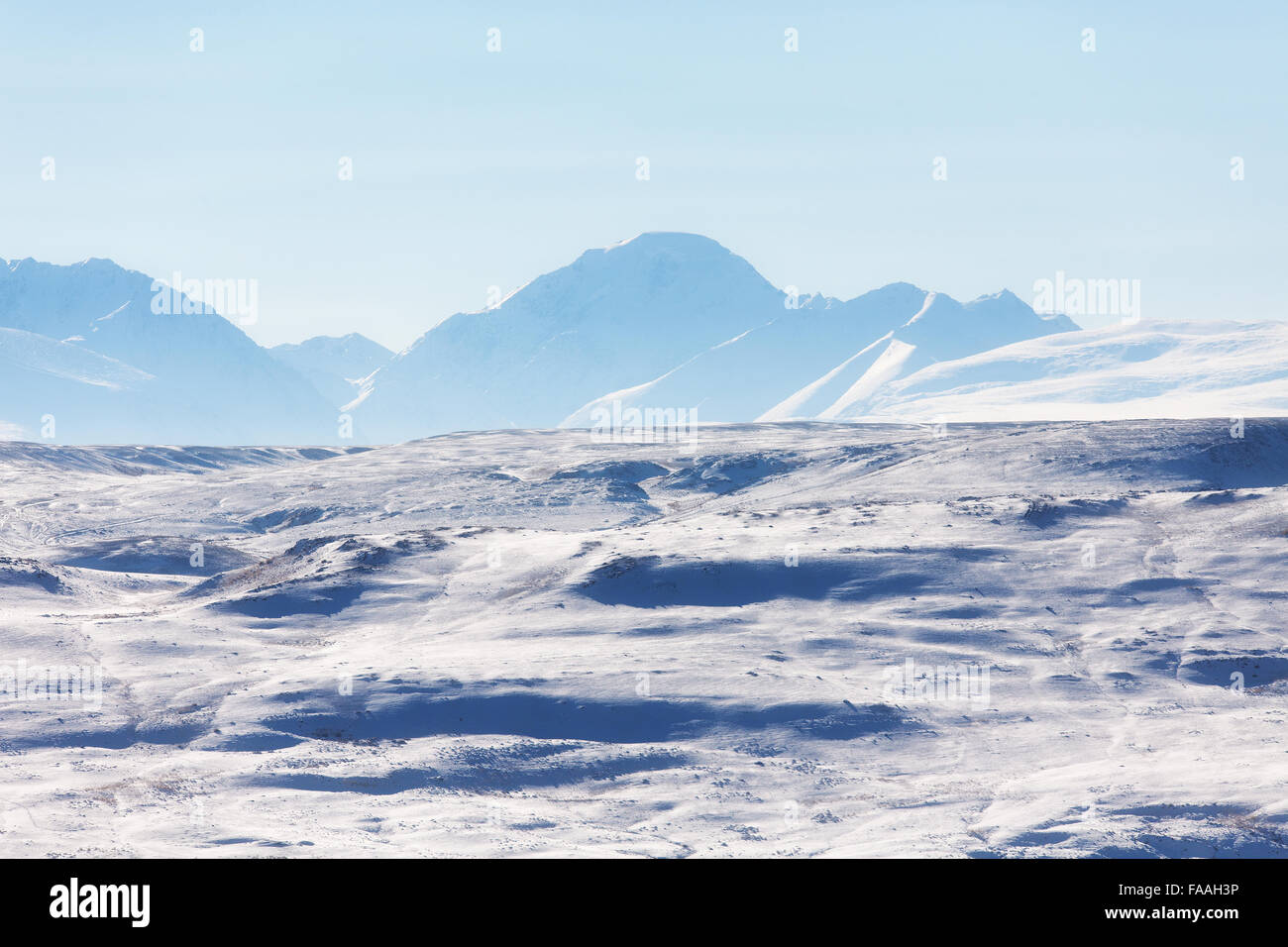 Winter in the mountains. Central Asia Stock Photo - Alamy