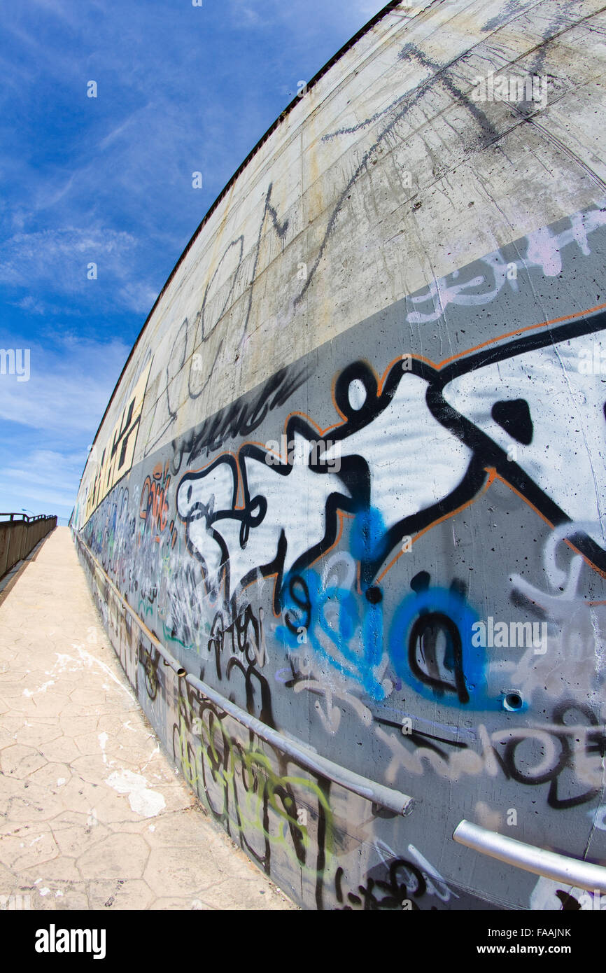 Colorful segment of a graffiti. Wall texture, urban architecture Stock ...
