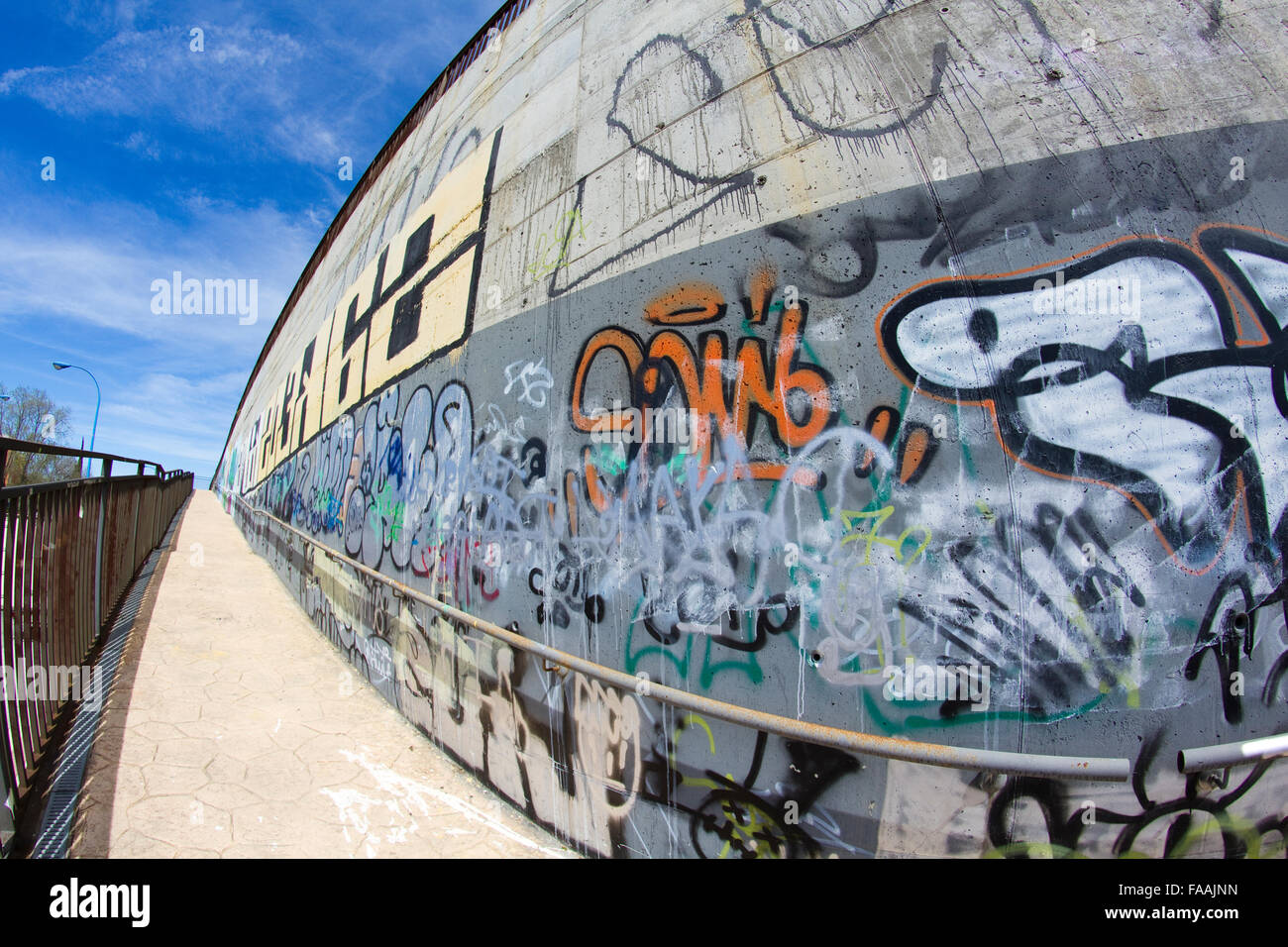 Colorful segment of a graffiti. Wall texture, urban architecture Stock ...