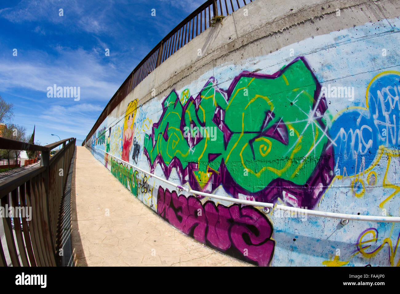 Colorful segment of a graffiti. Wall texture, urban architecture Stock ...