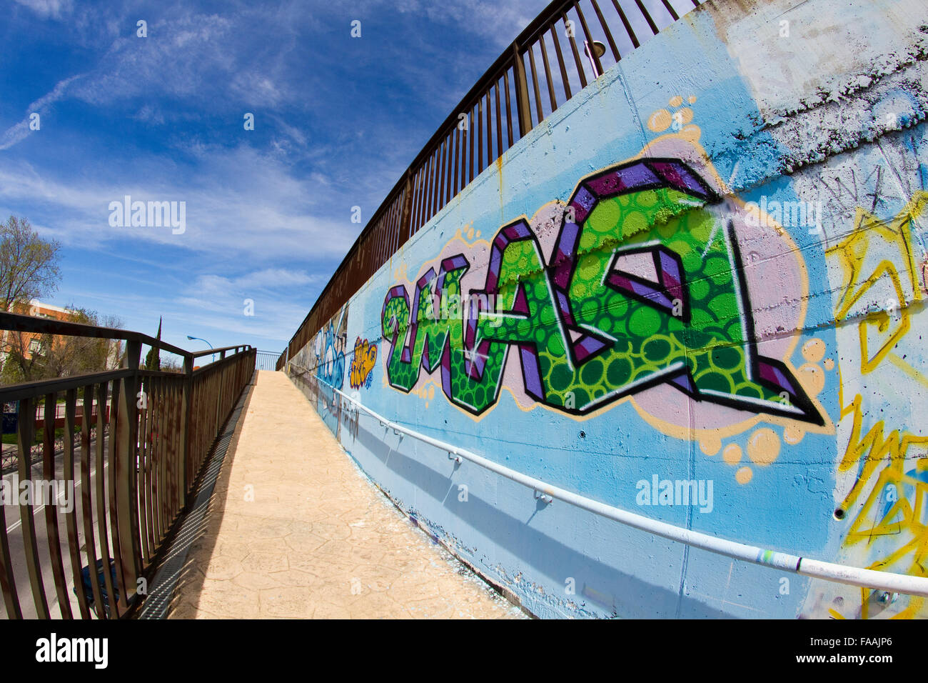 Colorful segment of a graffiti. Wall texture, urban architecture Stock ...