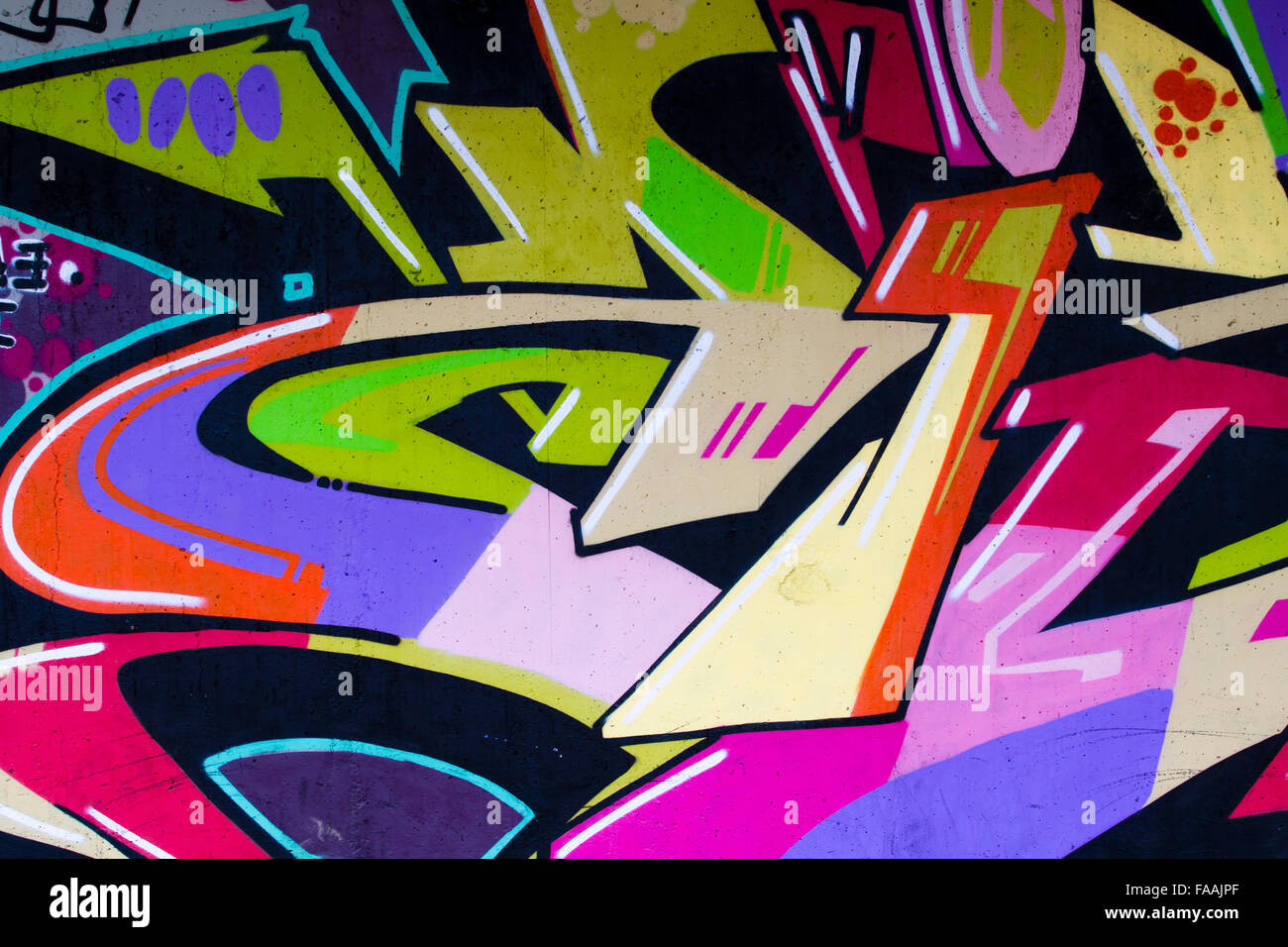 drawings on a wall, segment of a graffiti Stock Photo - Alamy