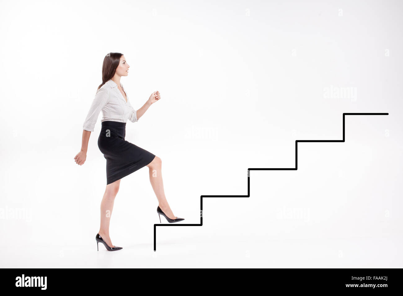 Walking up stairs hi-res stock photography and images - Alamy