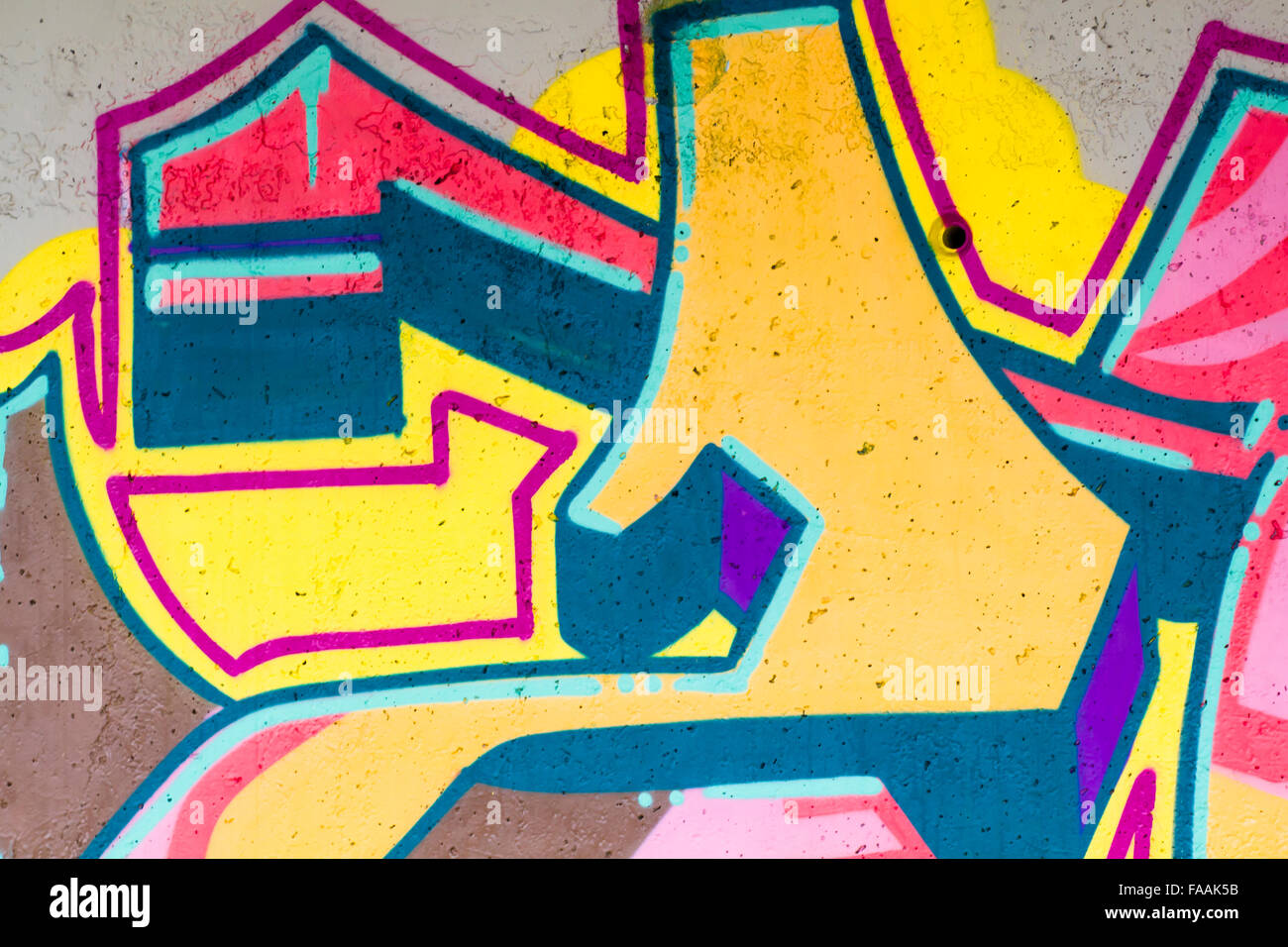 drawings on a wall, segment of a graffiti Stock Photo - Alamy
