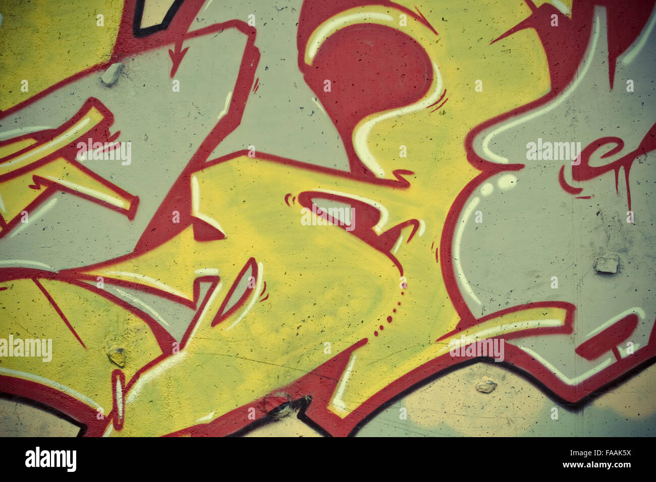 drawings on a wall, segment of a graffiti Stock Photo - Alamy