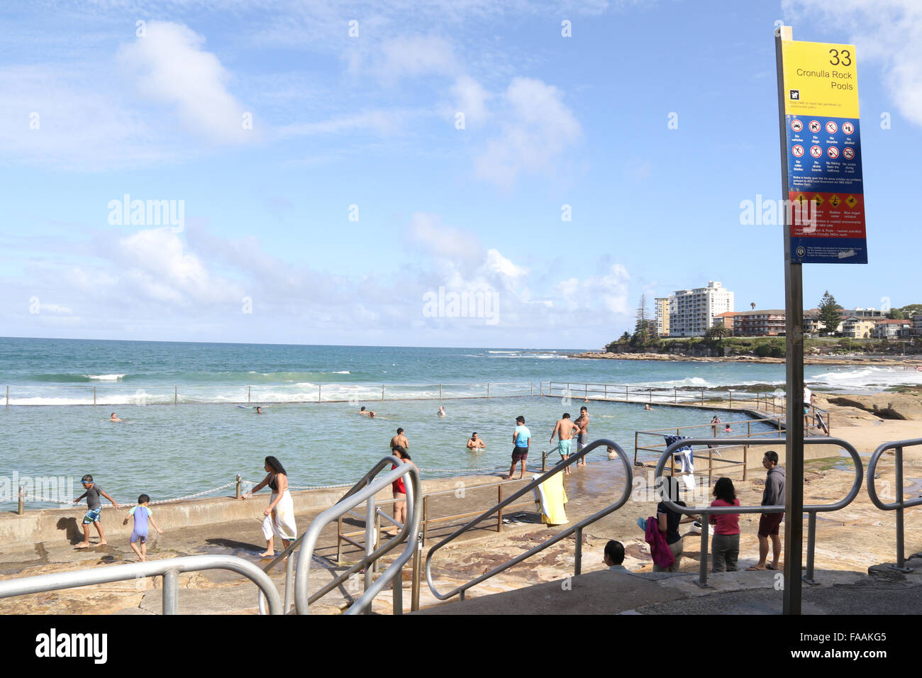 Sydney, Australia. 25 December 2015. Pictured: Cronulla Rock Pools ...