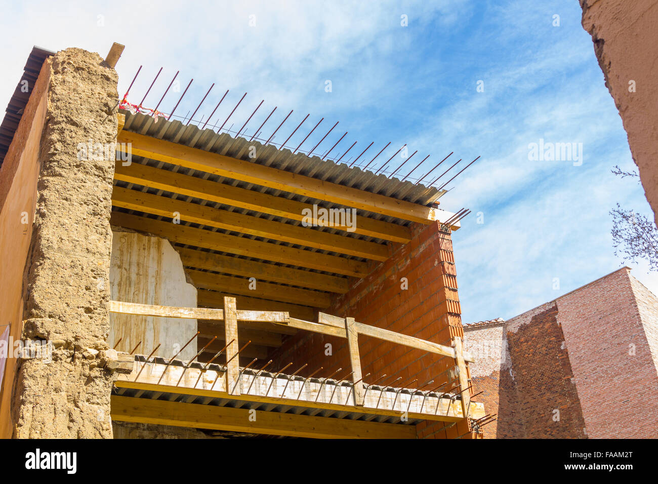 Facade of building works Stock Photo - Alamy