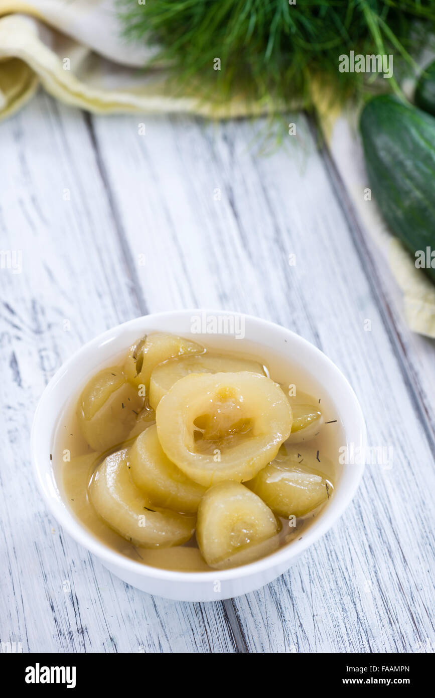 Pickling green cucumber shot hi-res stock photography and images - Alamy