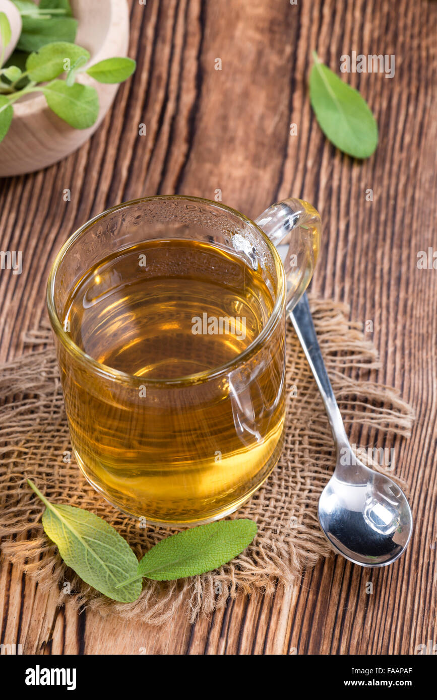 Sage tea glass cup hi-res stock photography and images - Alamy