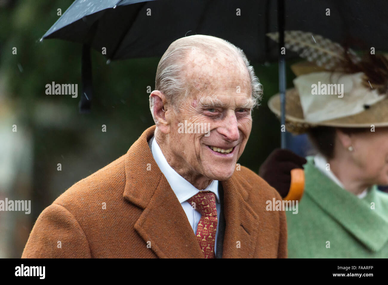 Sandringham, UK. 25th Dec, 2015. The Royal Family attends the Christmas ...