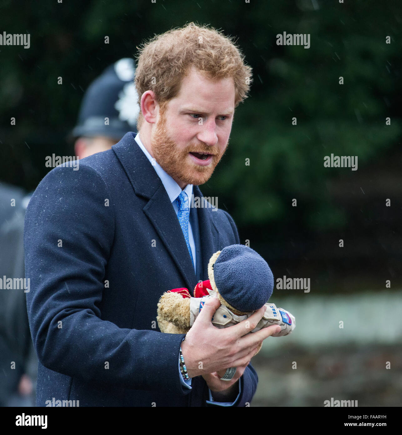 Sandringham, UK. 25th Dec, 2015. The Royal Family attends the Christmas ...