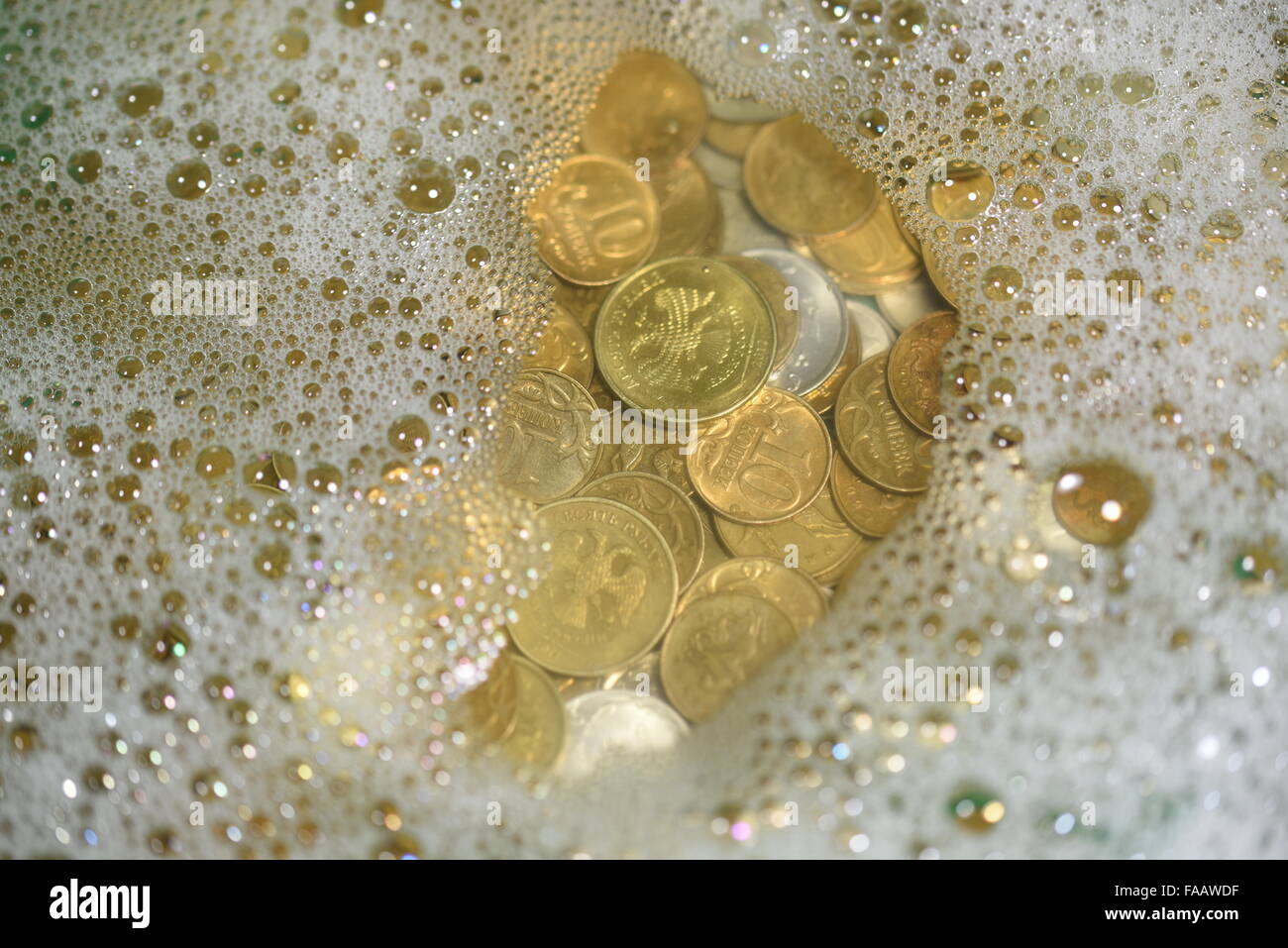 large pile of old, dirty coins Stock Photo - Alamy
