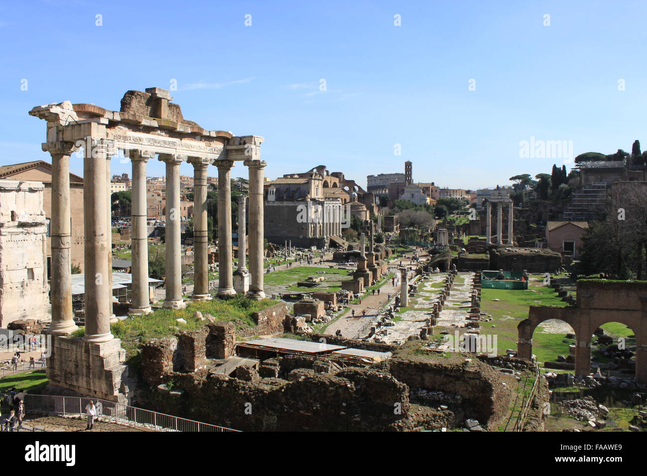 Landscape view of the Roman Forum in Rome, Italy Stock Photo - Alamy