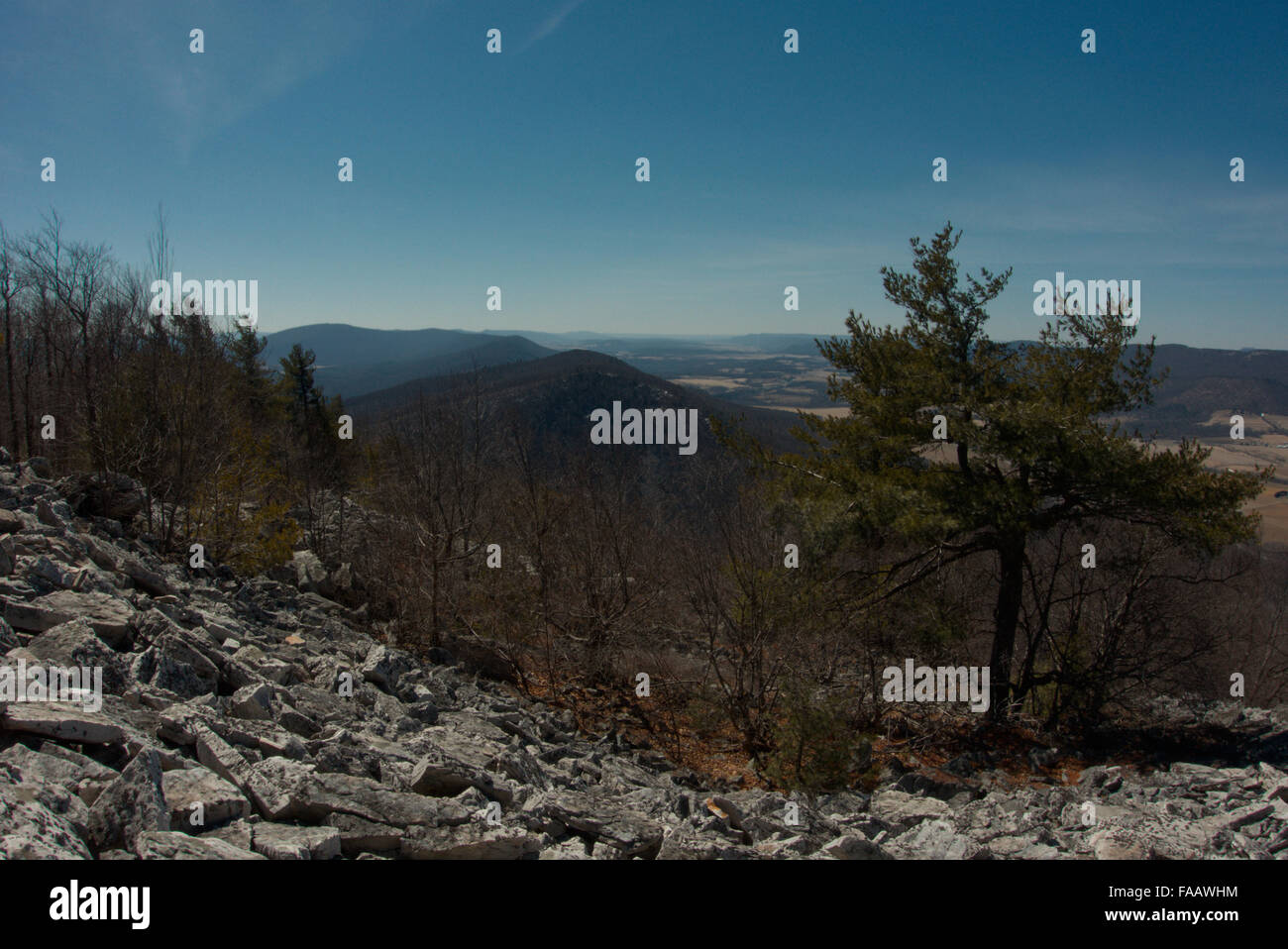 Looking toward the Bear Meadows from one of the more scenic points on ...