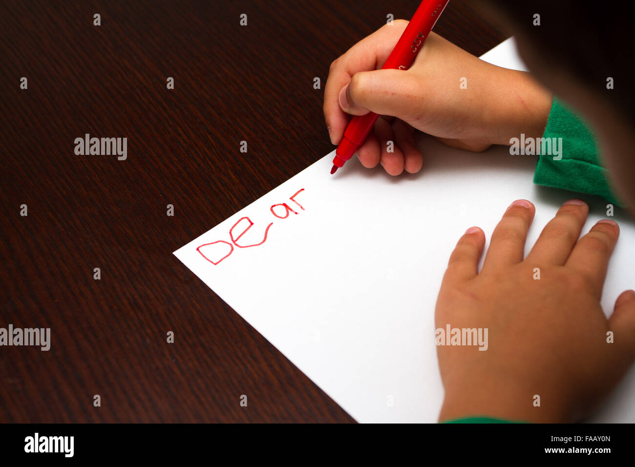 Boy writing letter hi-res stock photography and images - Alamy