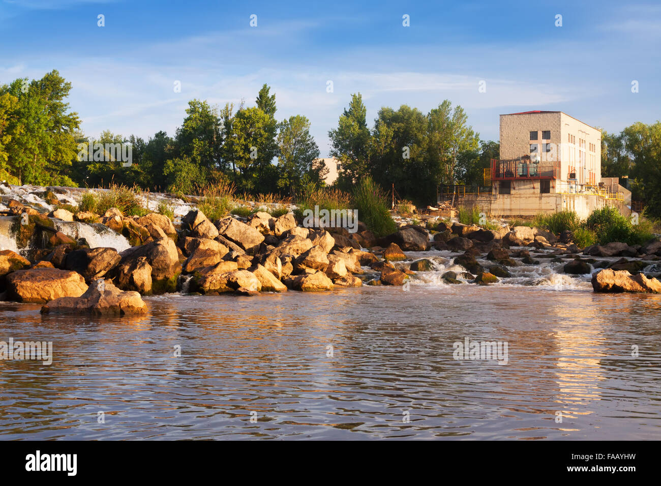 Dam at ebro river logrono hi-res stock photography and images - Alamy