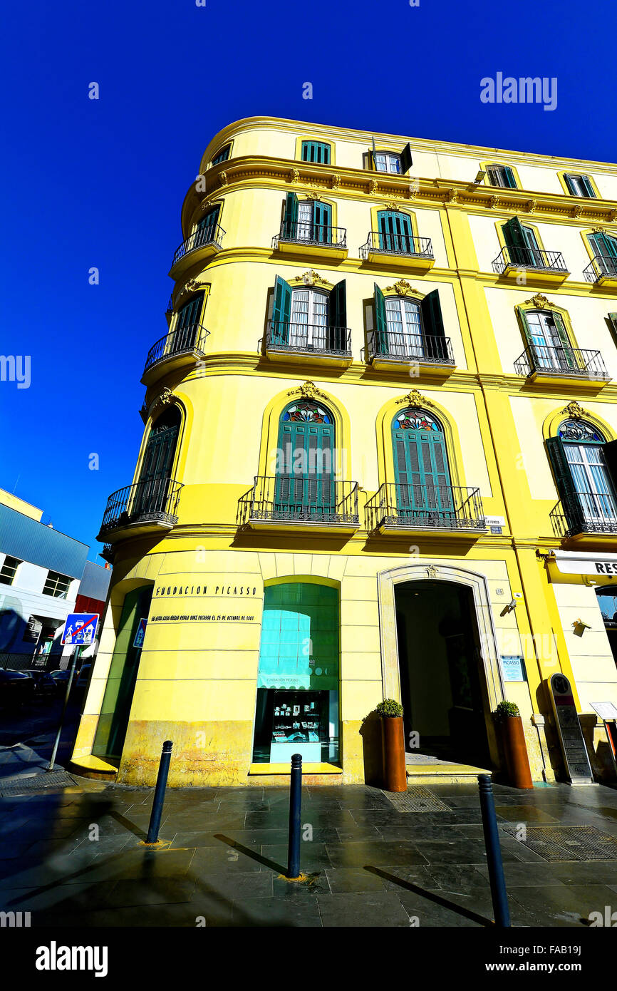 Malaga Spain Fundacion Picasso Birthplace of Picasso Stock Photo - Alamy
