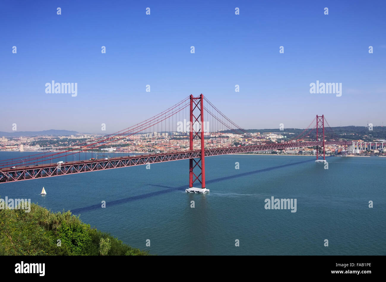Lisbon red bridge hi-res stock photography and images - Alamy