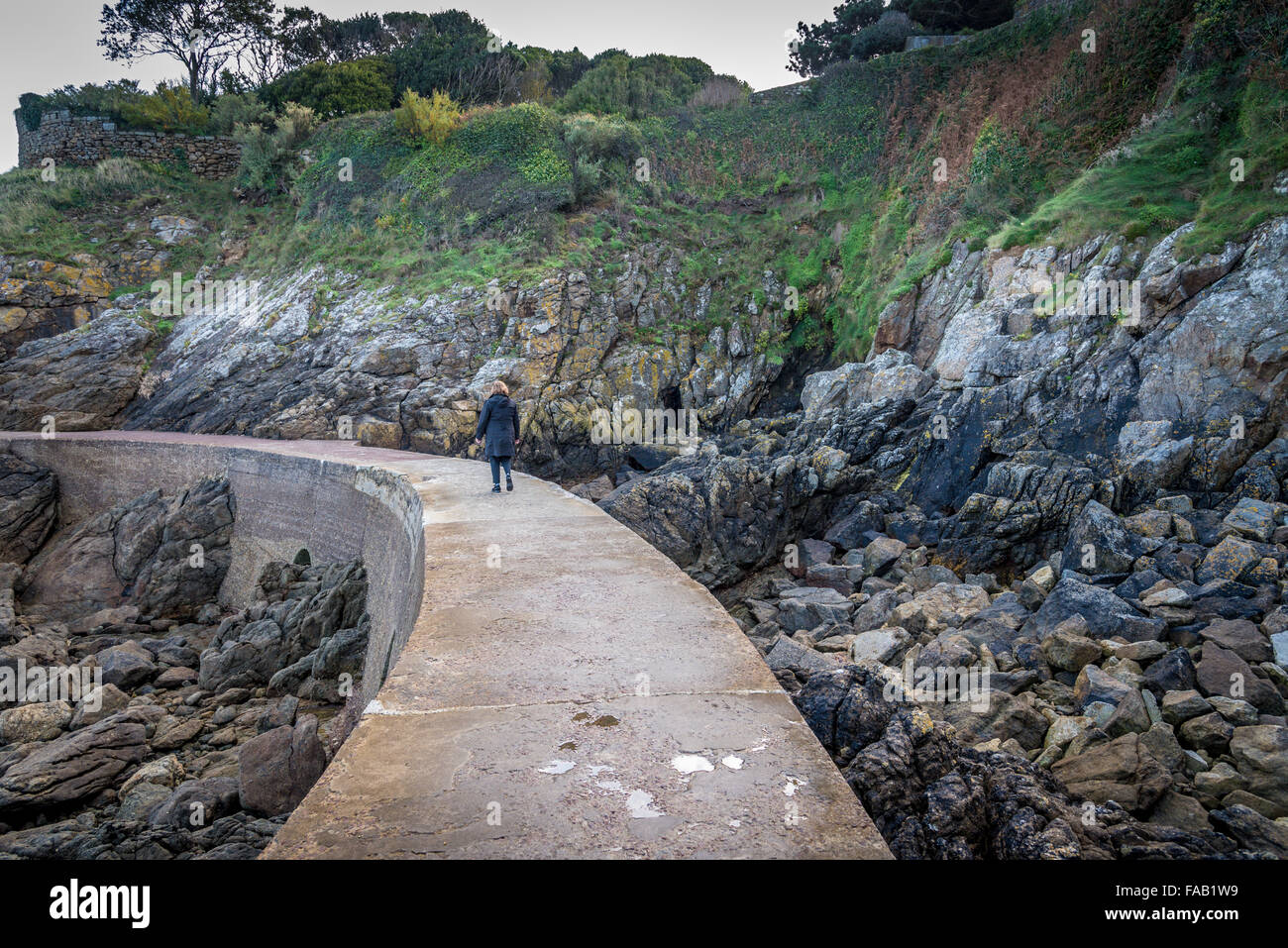 Dinard, seen from across the Rance River, part of the Cote d'Emeraude ...
