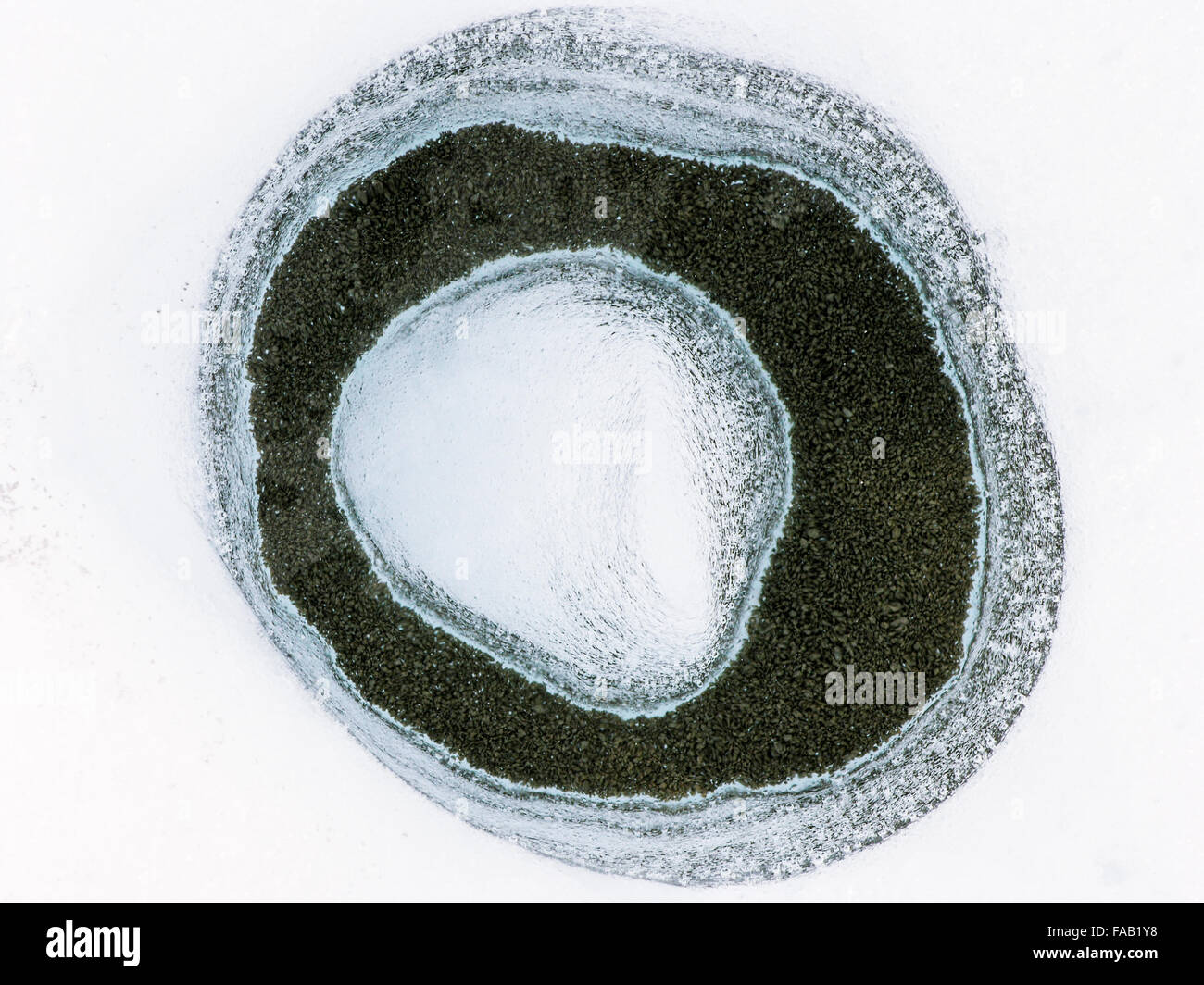 Cryoconite hole, Greenland ice sheet Stock Photo - Alamy