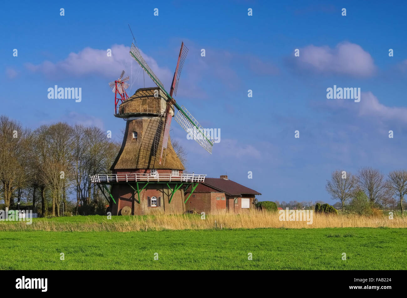 Stumpenser Muehle - windmill Stumpens 01 Stock Photo - Alamy