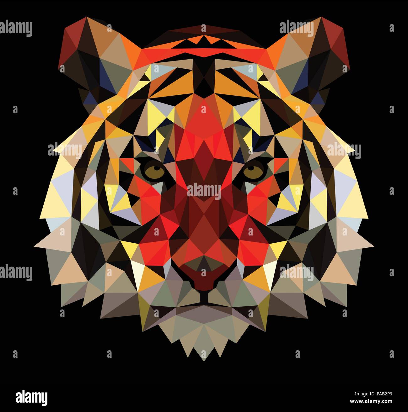 Tiger face design hi-res stock photography and images - Alamy