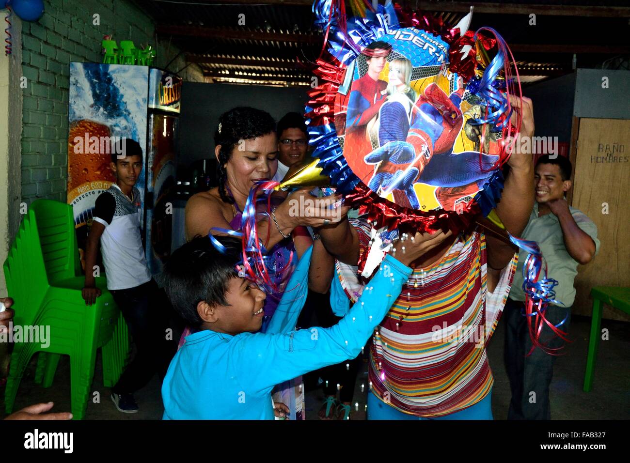 Birthday in PUERTO PIZARRO. Department of Tumbes .PERU Stock Photo - Alamy
