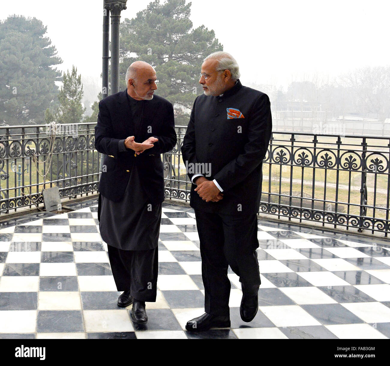 Kabul, Afghanistan. 25th Dec, 2015. Indian Prime Minister Narendra Modi ...