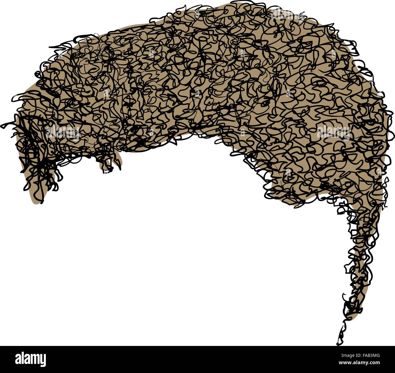 Curly hair and Stock Vector Images - Alamy