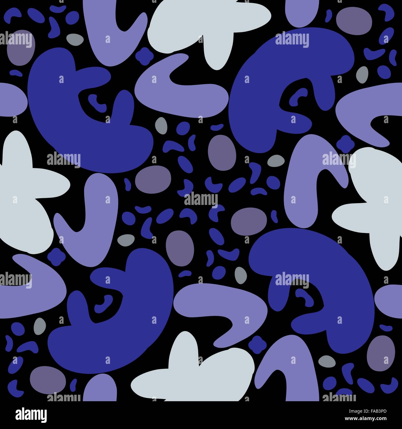 Repeating pattern background of abstract blue shapes Stock Vector Image ...