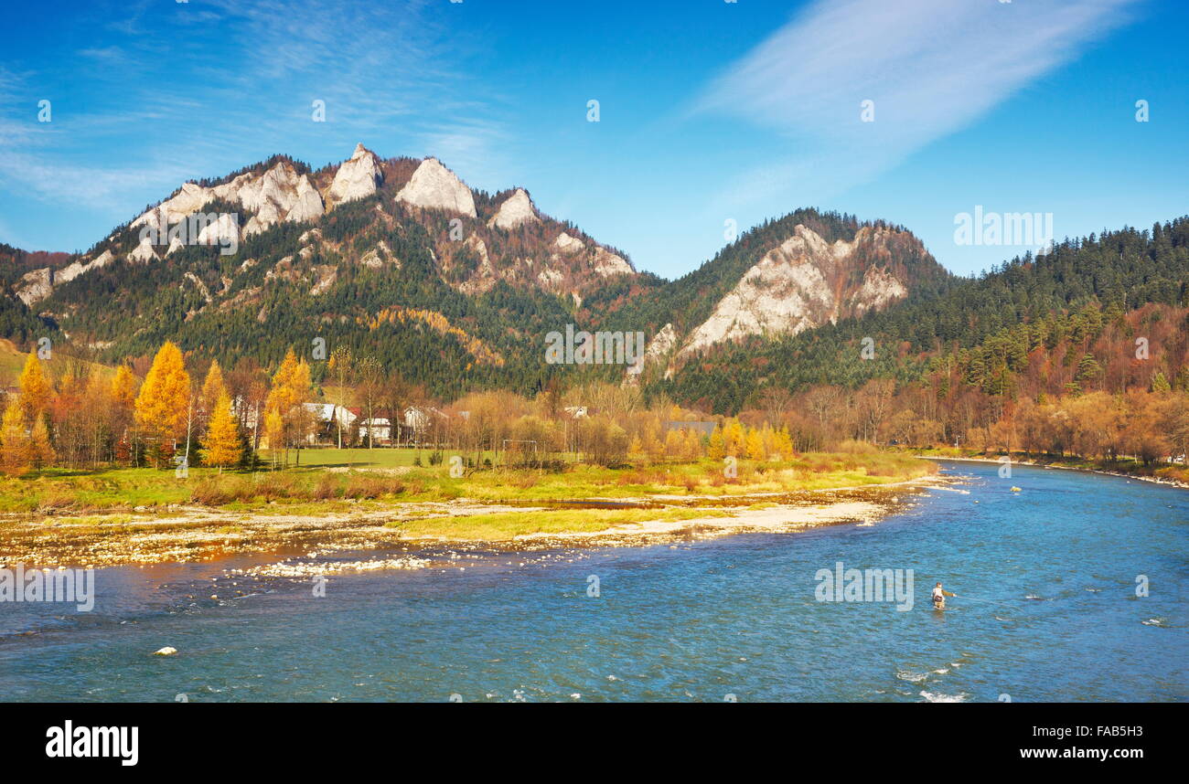 Pieniny Mountains - Dunajec River and Trzy Korony Peak, Poland Stock ...