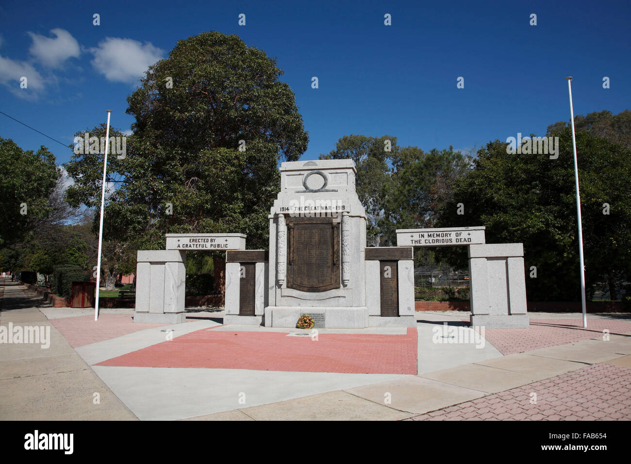 War memorial 1914 - 1919 a large stone cenotaph with a central roll of ...
