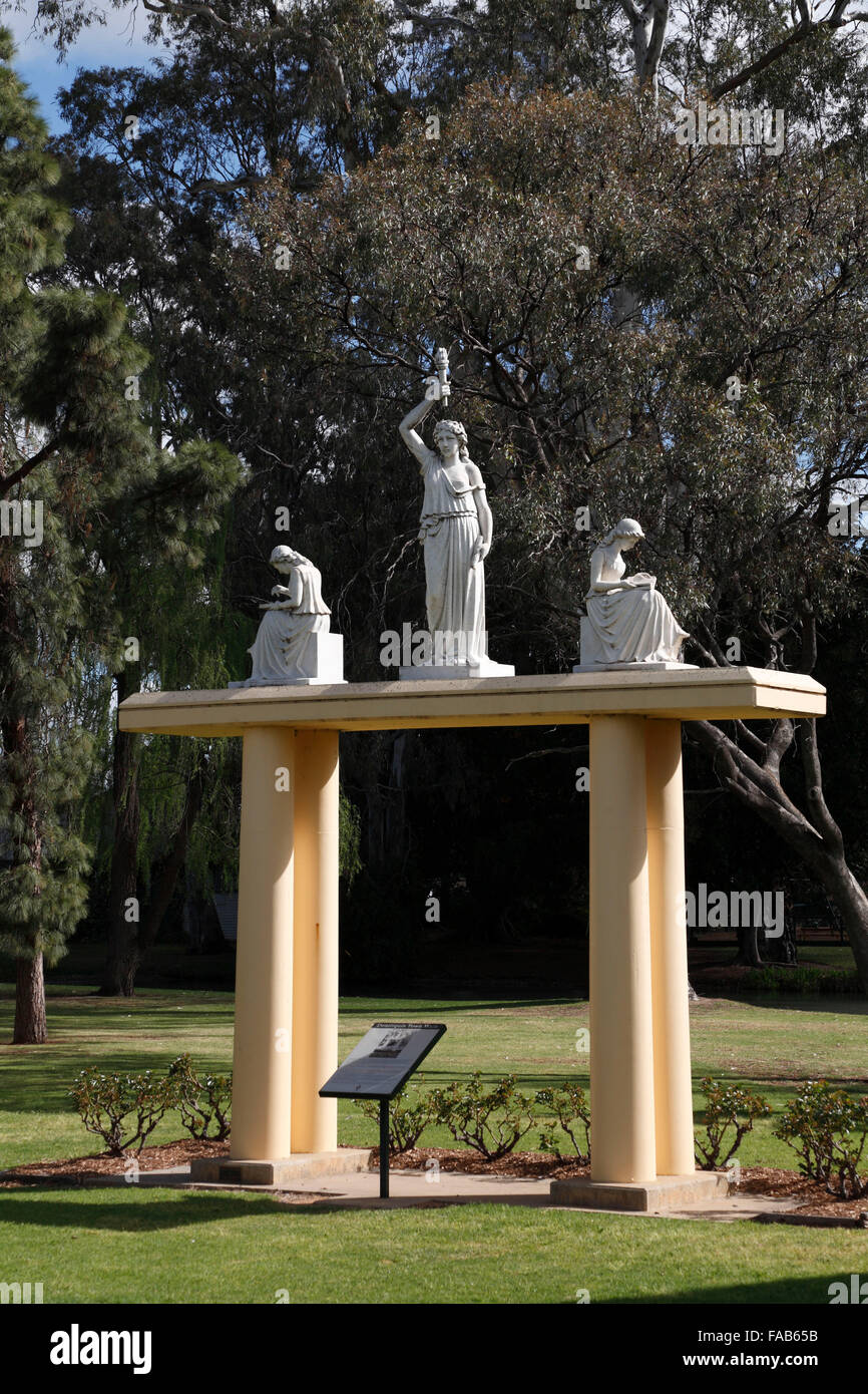 The Carrara Marble statue of the Three Muses 1891 by Ferrari Brothers ...