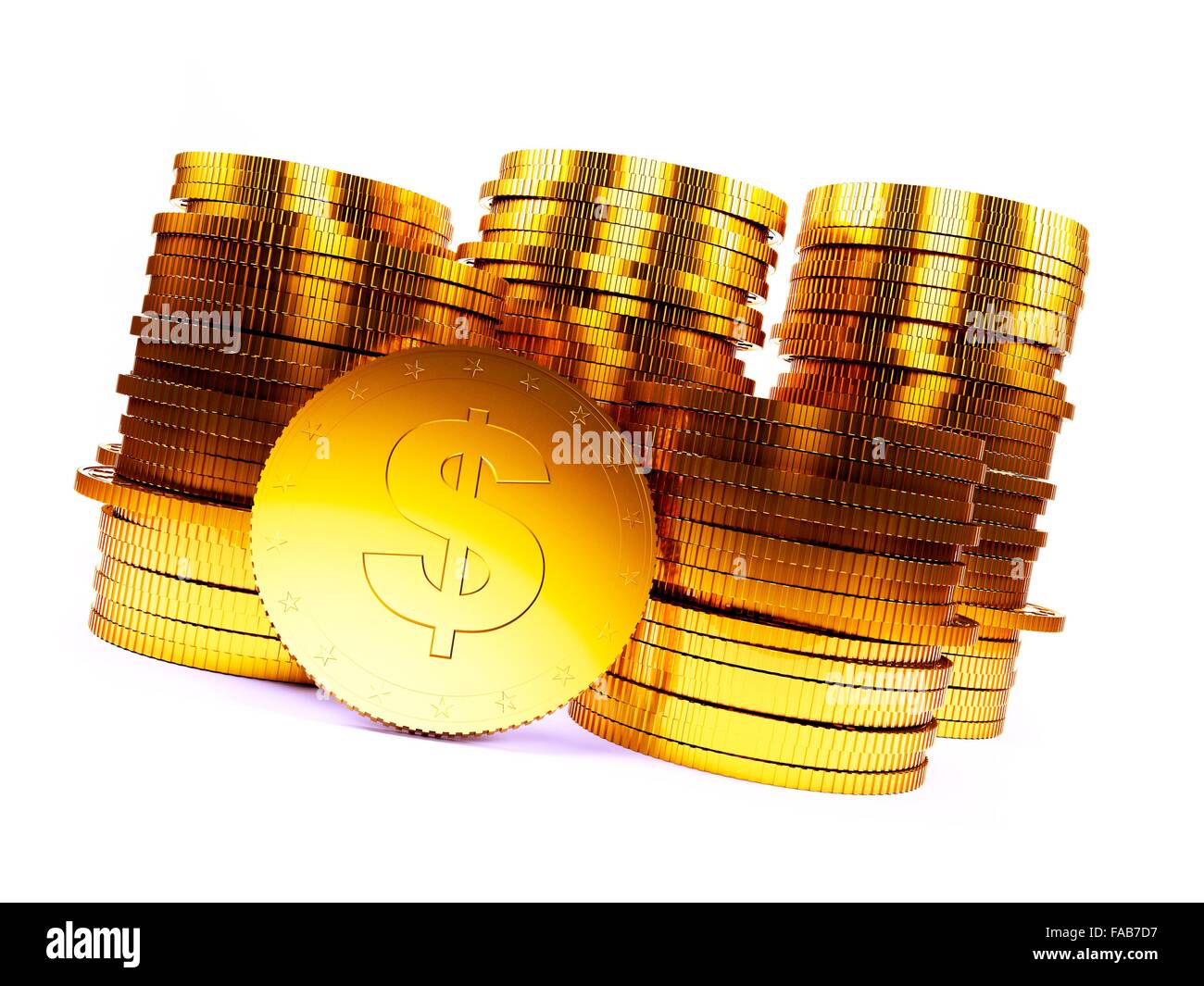 Stack of coins illustration hi-res stock photography and images - Alamy
